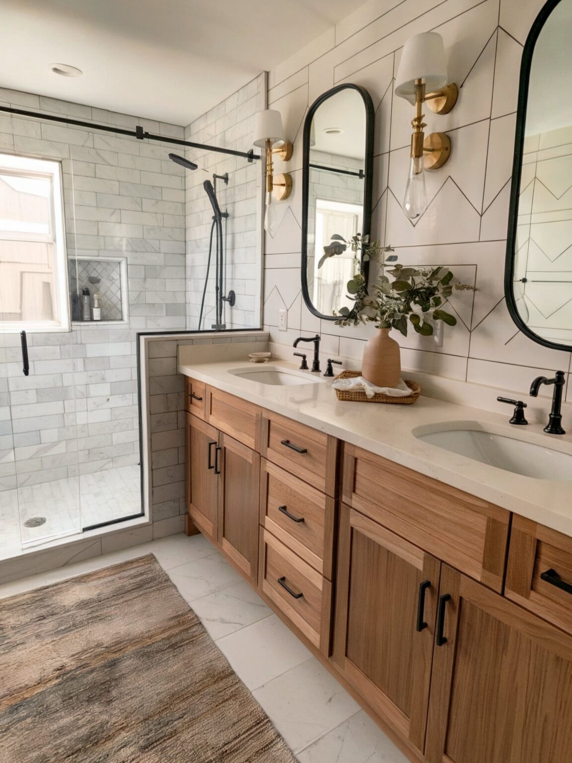43 Irresistible Farmhouse Bathroom Vanity Ideas to Inspire Your Next ...