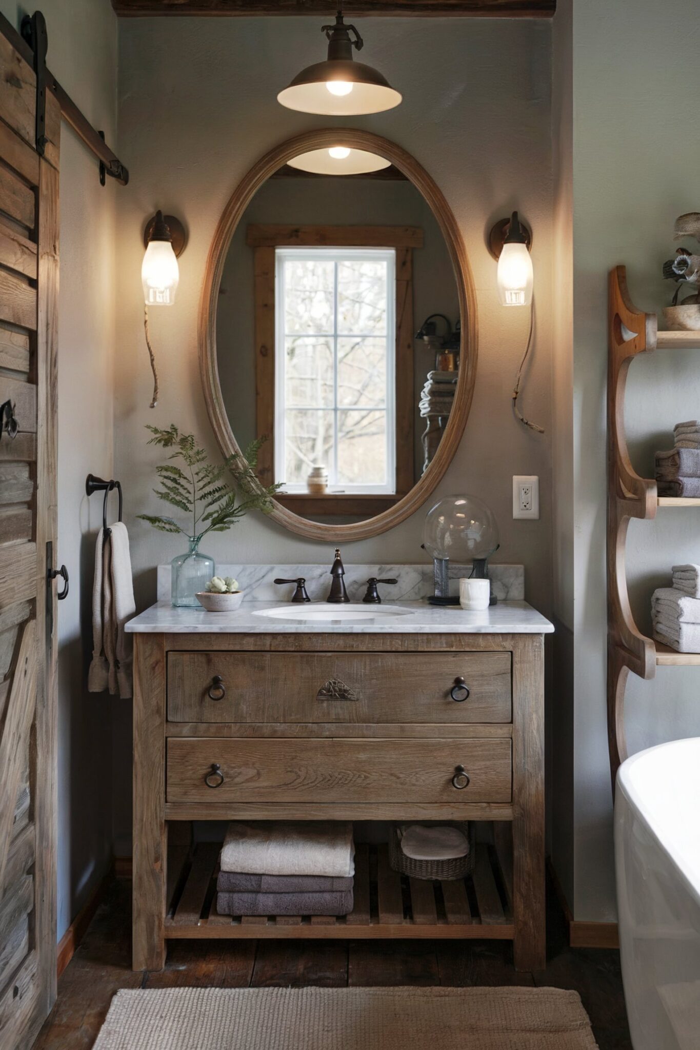 43 Irresistible Farmhouse Bathroom Vanity Ideas to Inspire Your Next ...
