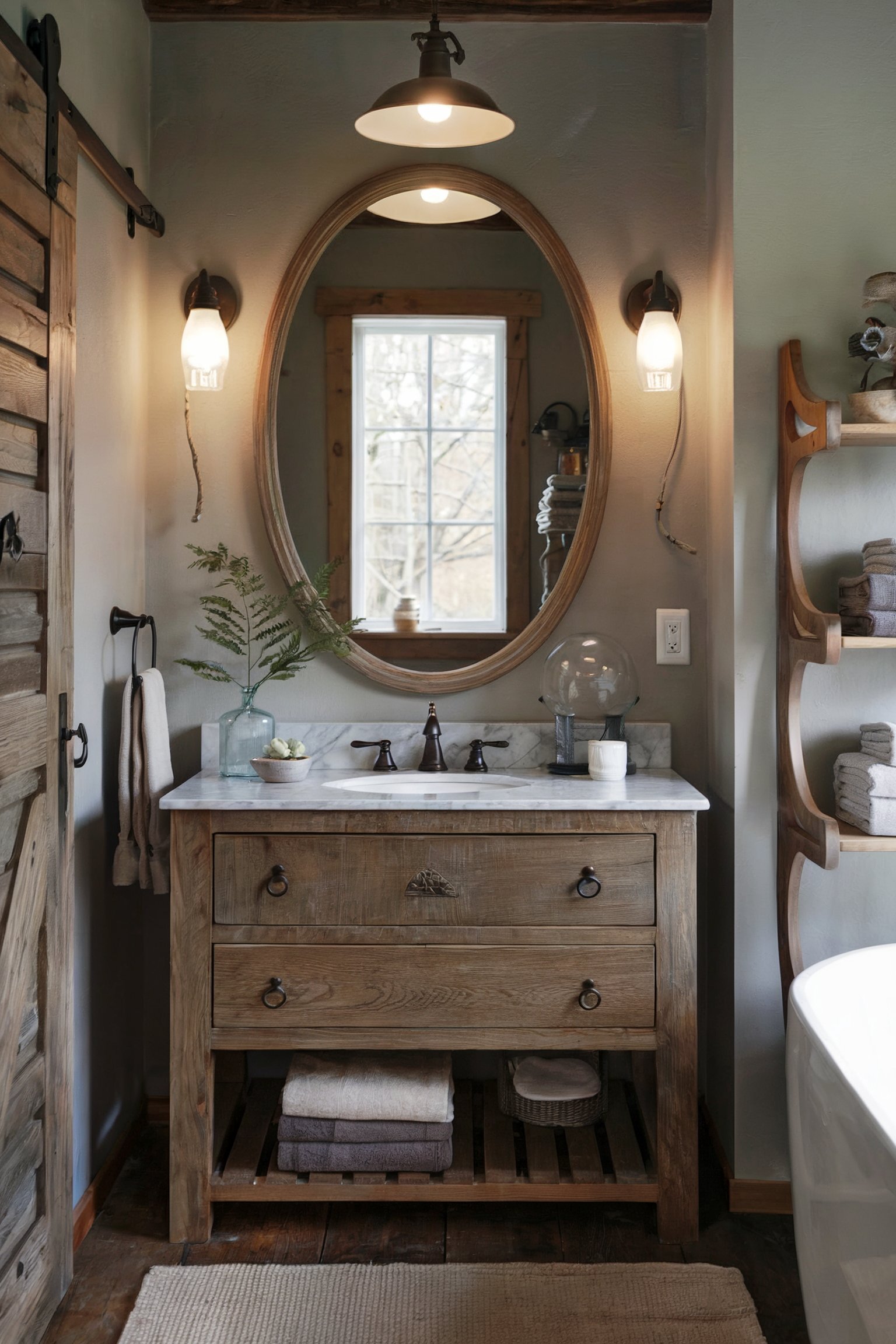43 Irresistible Farmhouse Bathroom Vanity Ideas to Inspire Your Next ...