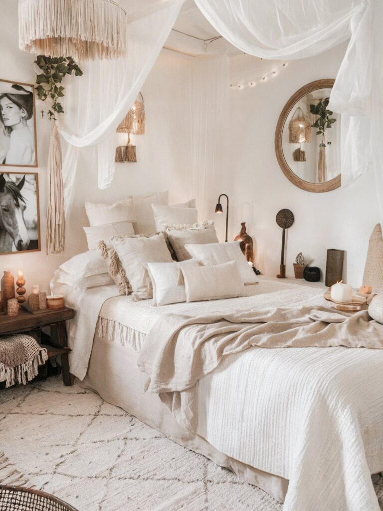 33 Charming Small Boho Bedroom Decor Ideas to Transform Your Space in ...
